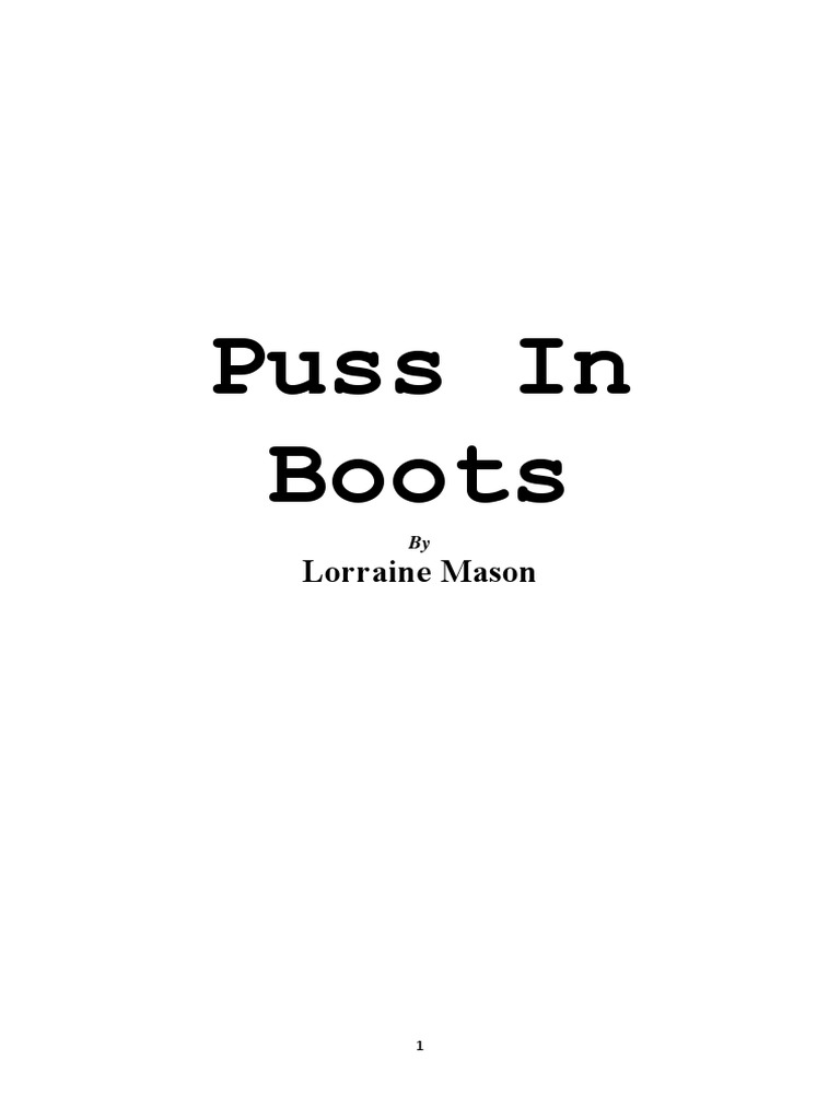 Puss in Boots Script Act 1 | PDF | Baked Goods | Foods