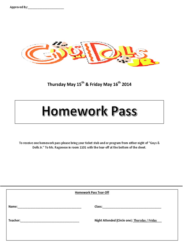 Homework Pass | PDF