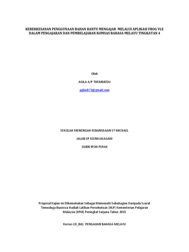 Tajuk Proposal | PDF