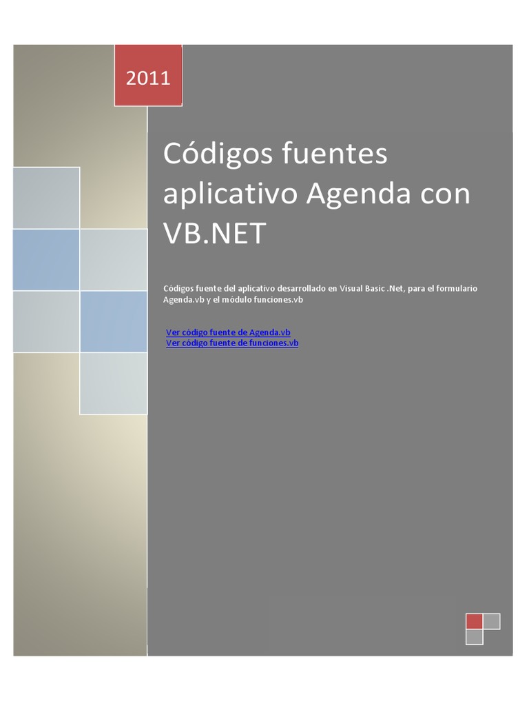 Codigos Fuente Agenda VB | PDF | Ciencias de la Computación | Equipo de oficina