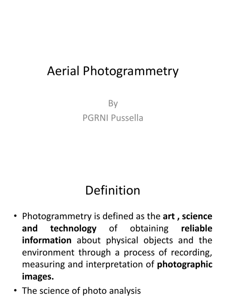 Aerial Photogrammetry | PDF | Topography | Aerial Photography