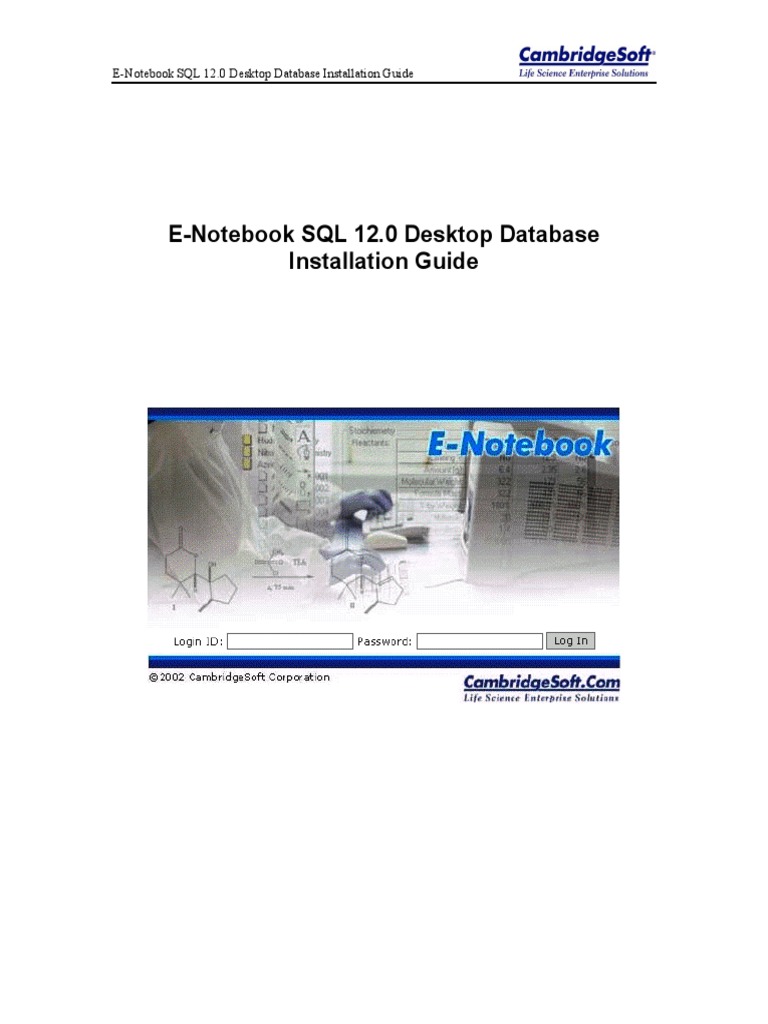 E-Notebook SQL 12.0 | PDF | Microsoft Windows | Databases