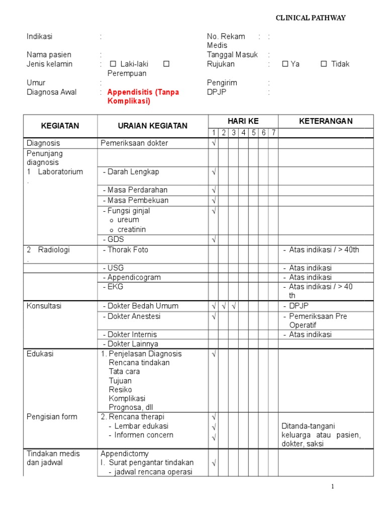 Clinical Pathway | PDF