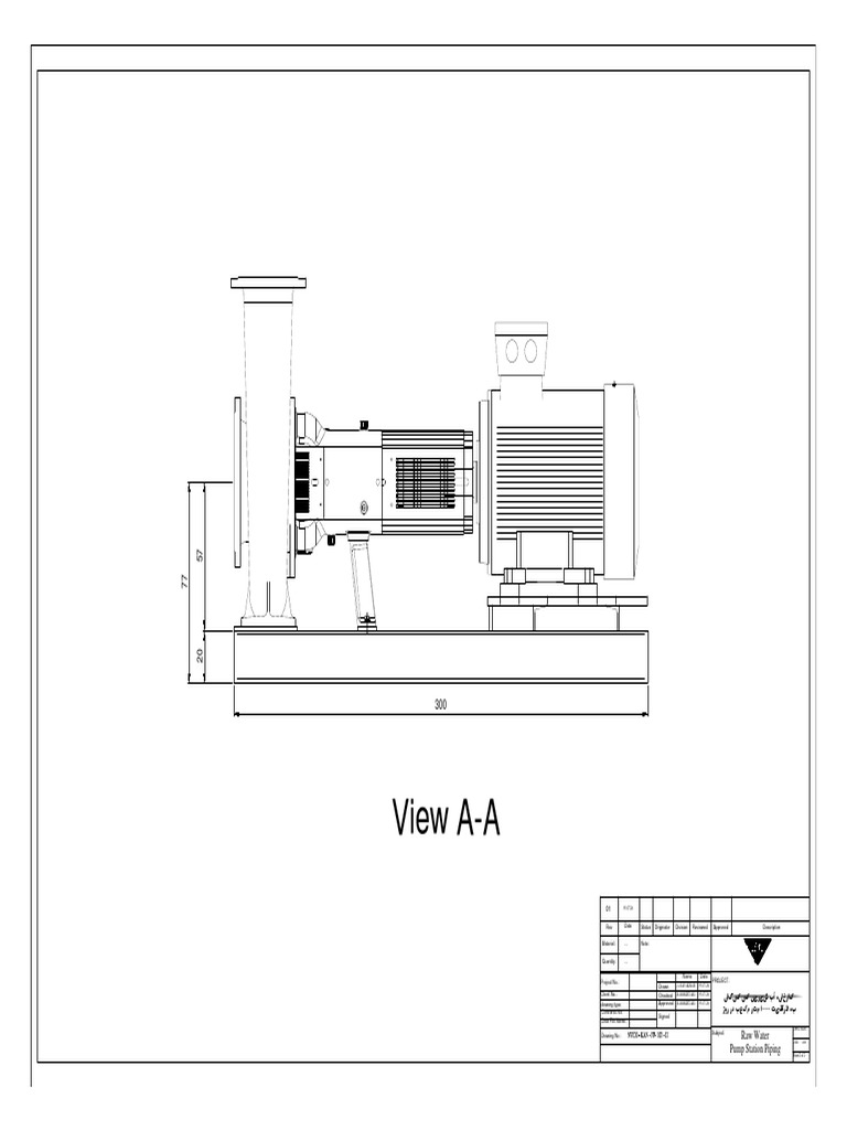 Raw Water Pump Station Piping Plan | PDF