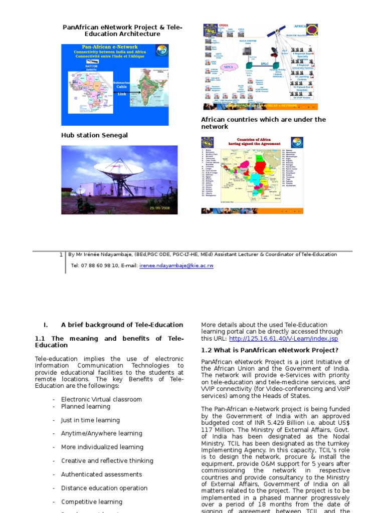About Tele Education | PDF | Educational Technology | Distance Education