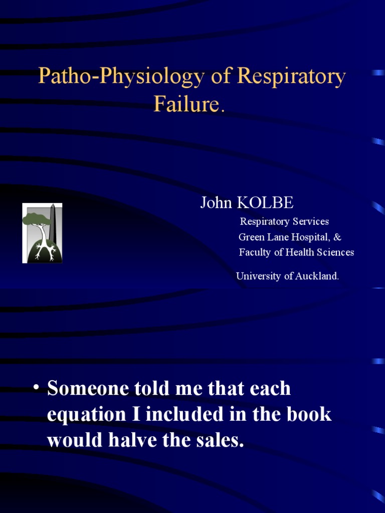 Pathophysiology of Respiratory Failure | Breathing | Respiratory System ...