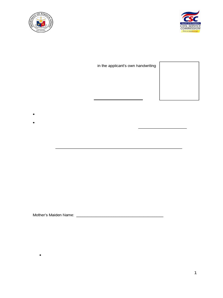 Csc-Fso Form Revised Oct92013 | PDF