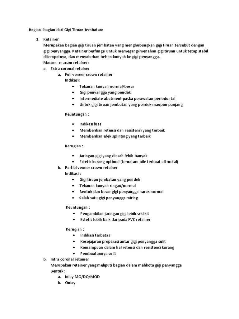 Indikasi Komponen GTJ | PDF