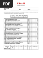 Corrección Edah | PDF | Desorden hiperactivo y deficit de atencion | Diagnóstico psiquiátrico