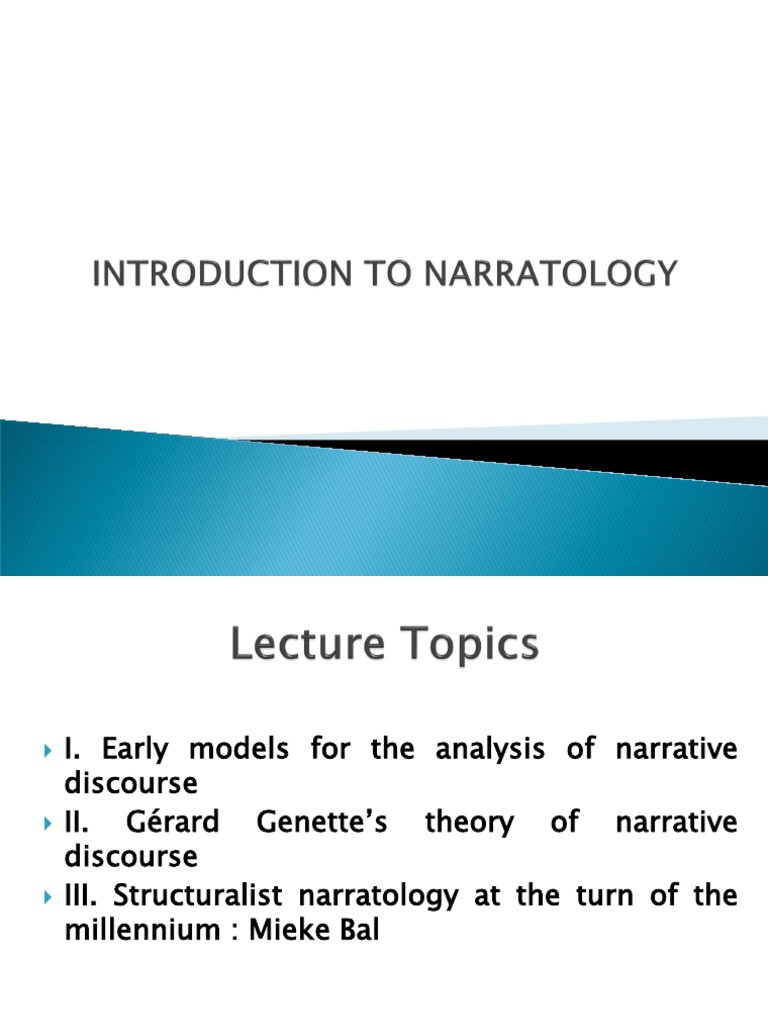 Introduction To Narratology | PDF | Narration | Narrative