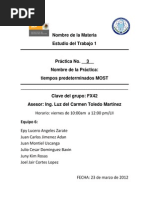 Tablas Most | PDF | Herramientas | Equipo