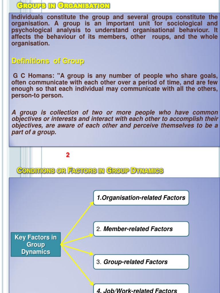 Management - Group Dynamics Lecture Notes | PDF | Social Group | Leadership