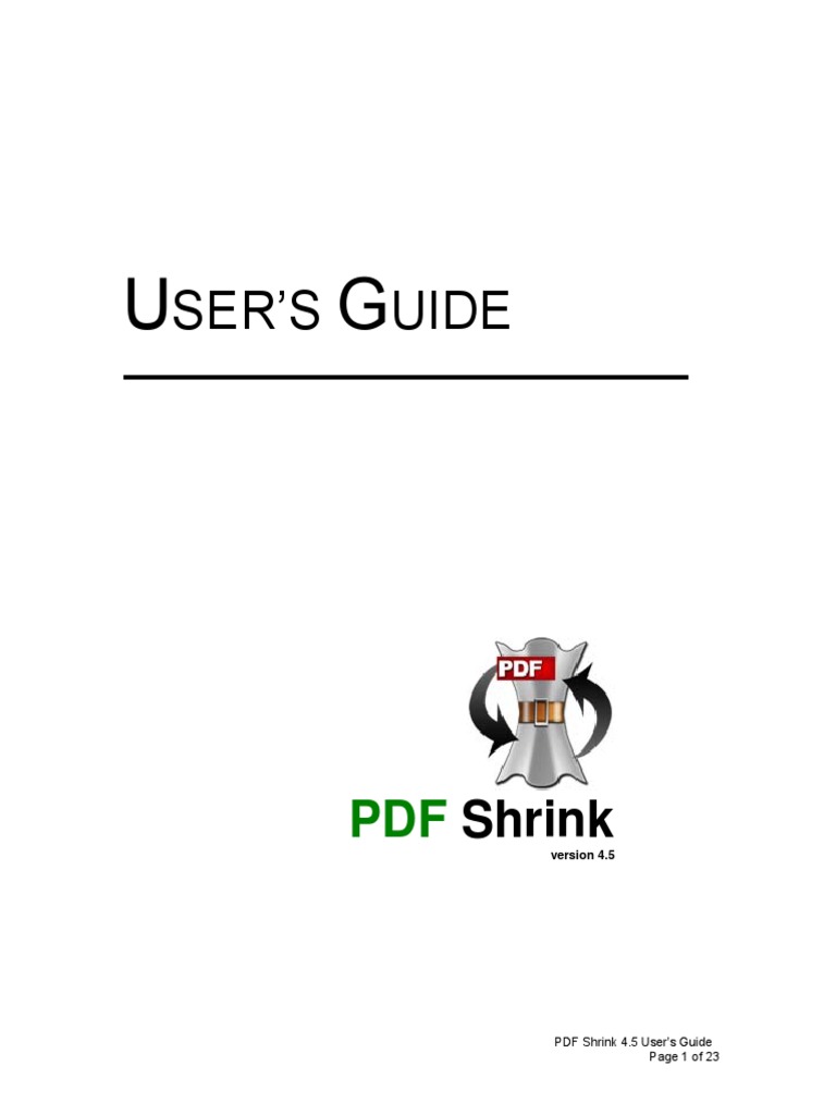 PDF Shrink 4 User Guide | Download Free PDF | Portable Document Format ...