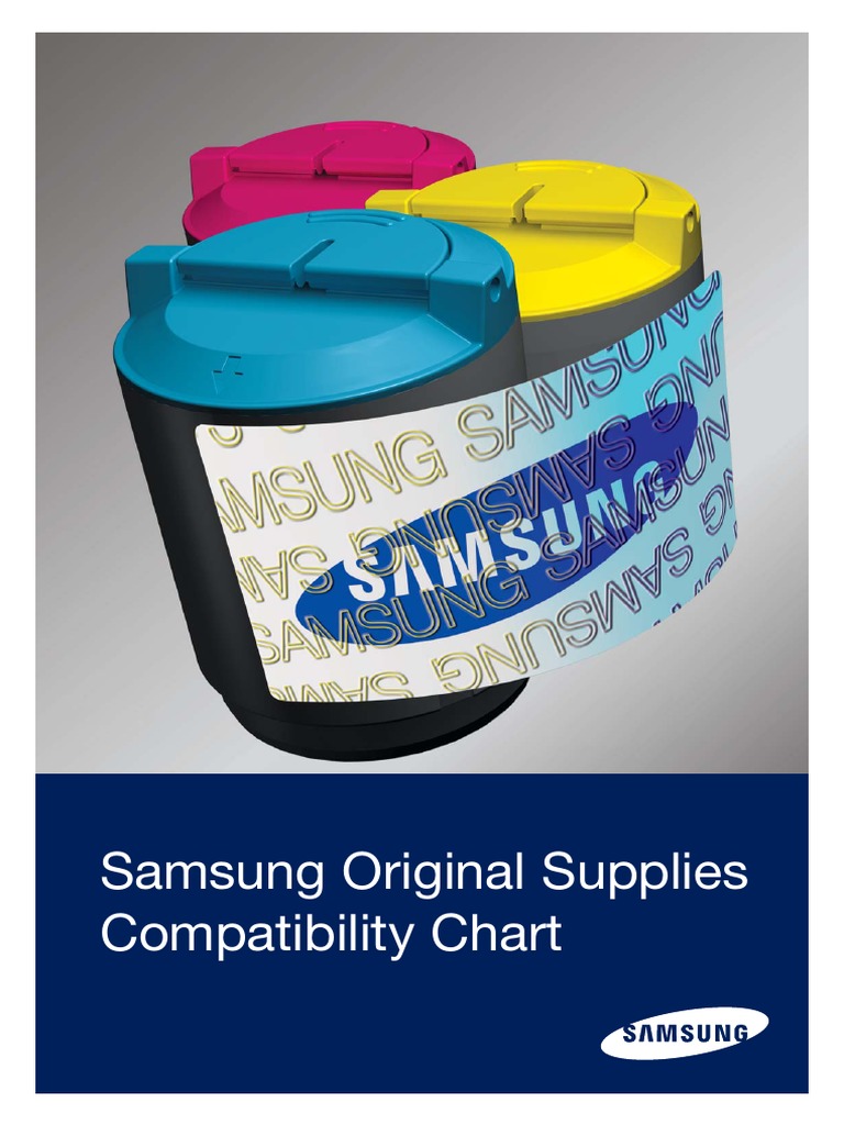 Samsung Printer Supplies Compatibility Chart | PDF | Printer (Computing ...