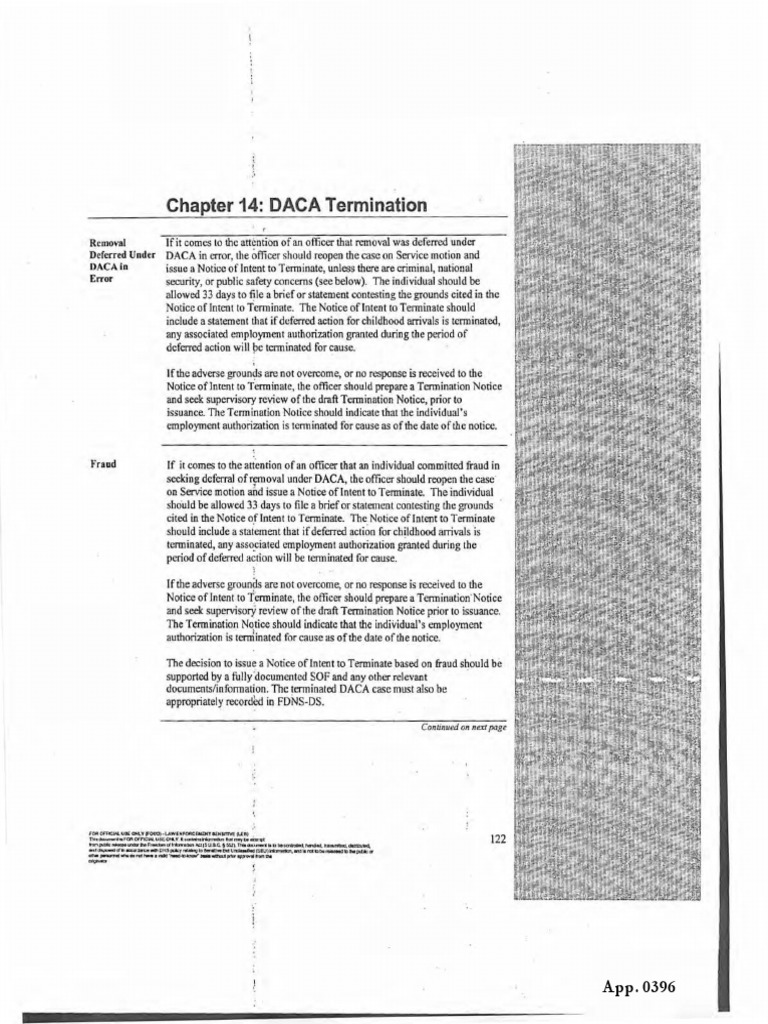 DACA Termination Procedures and Guidelines | PDF | Deferred Action For ...