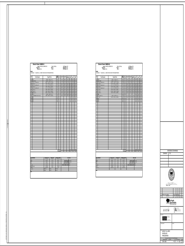Branch Panel: SMDB-02 Branch Panel: SMDB-01: Reference Drawings | PDF ...