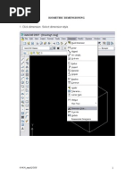 How To Make Isometric Dimension and Text in AutoCAD | PDF | Command ...