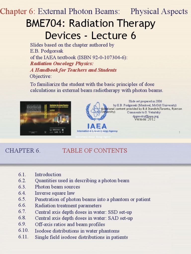 Lecture 7 Chapter 06 Photon Beams | PDF | Ionizing Radiation ...
