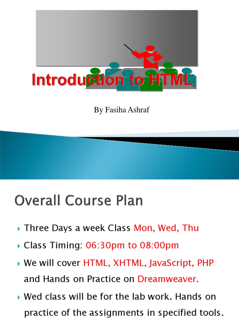 Introduction to Web Development: An Overview of HTML Topics Covered in ...