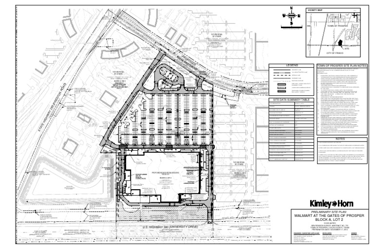 Walmart Site Plan | PDF | Zoning | Land Management