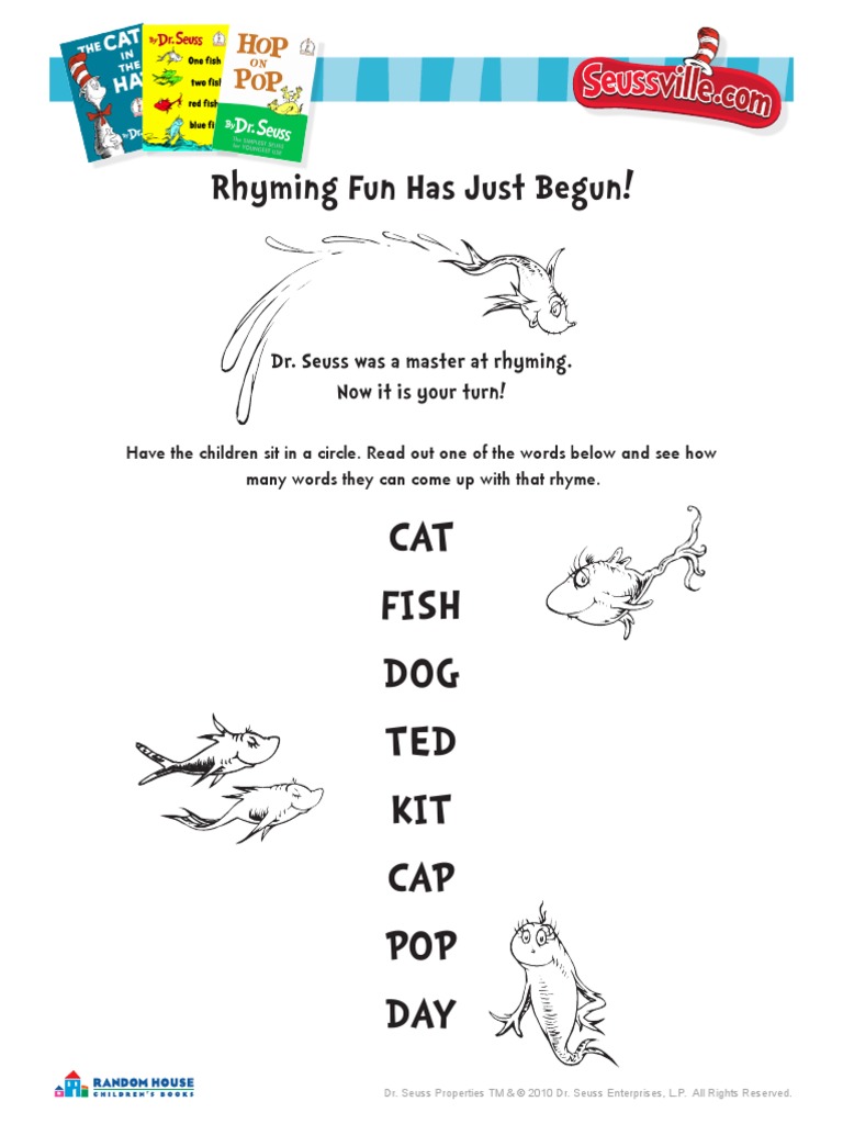 CAT Fish DOG TED KIT CAP POP DAY: Rhyming Fun Has Just Begun | PDF