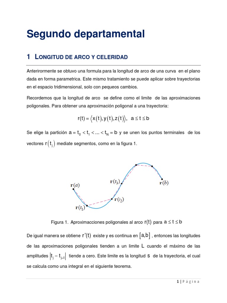 Longitud de Arco y Celeridad | PDF | Velocidad | Longitud