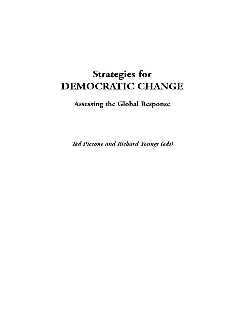 Strategies For Democratic Change: Assessing The Global Response | PDF ...