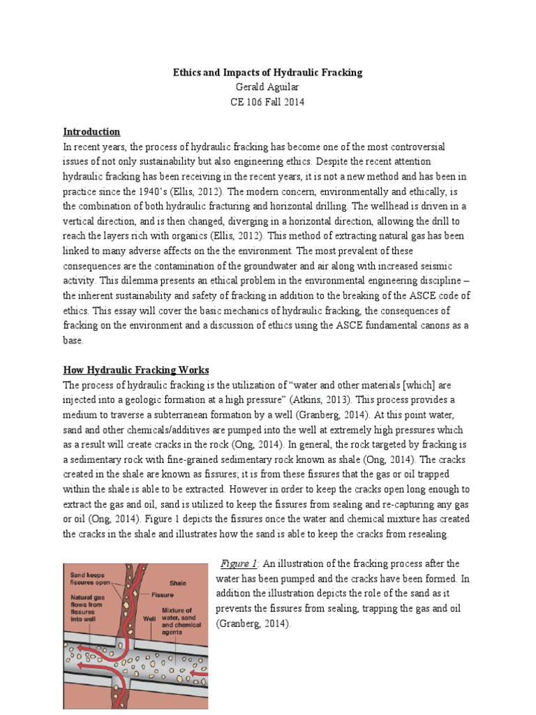 Civil Engineering Essay: Fracking | PDF | Hydraulic Fracturing ...