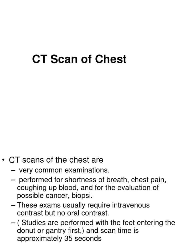 CT Scan of Chest | PDF | Thorax | Aorta