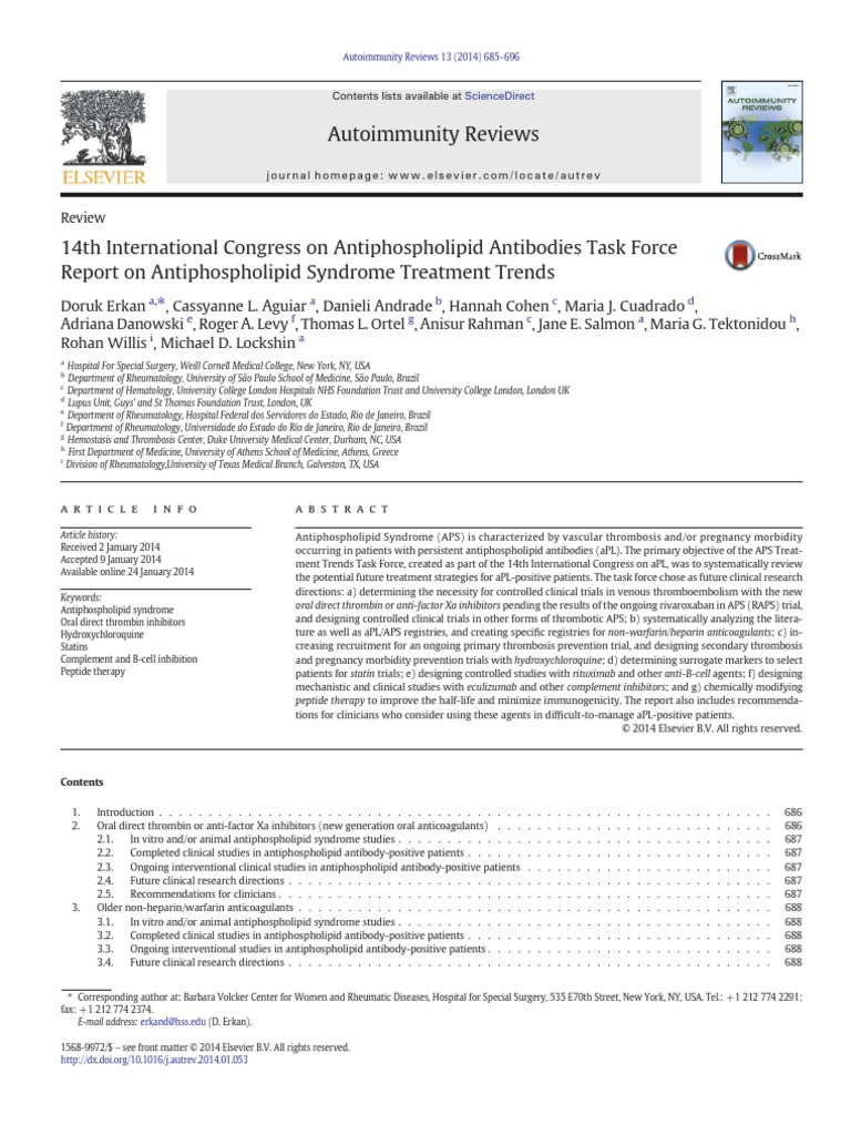 14 TH International Congress On Saf Task Force Treatment 2014 | PDF ...