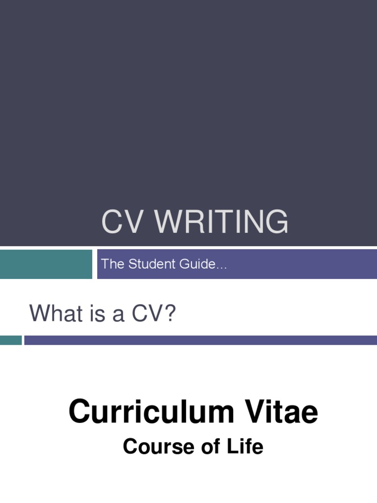 Essential CV Writing Guide for Students | PDF | Career & Growth | Business