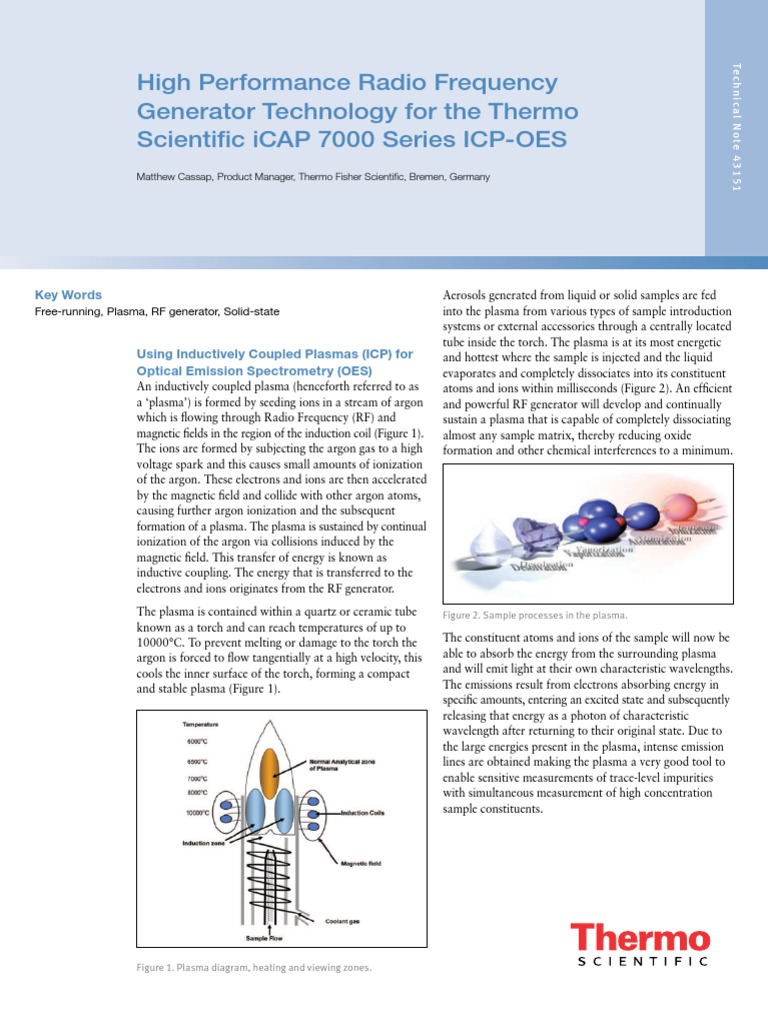TN 43151 Radio Frequency Generator Technology ICAP ICP OES TN43151 en ...