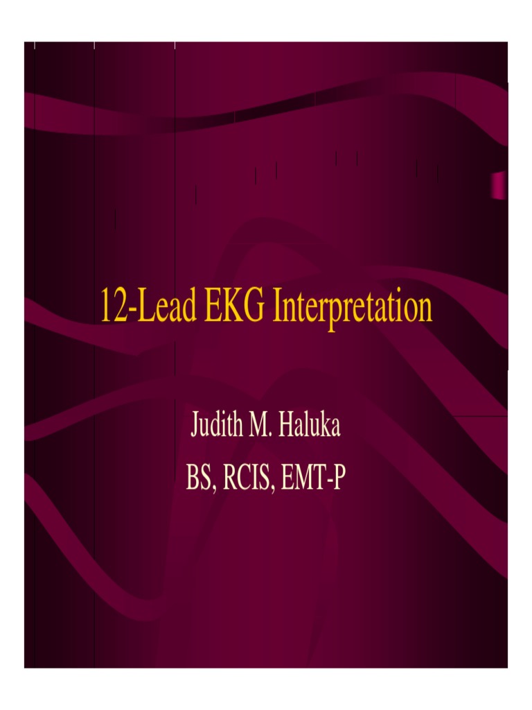 12-Lead Ekg Interpretation PDF | PDF
