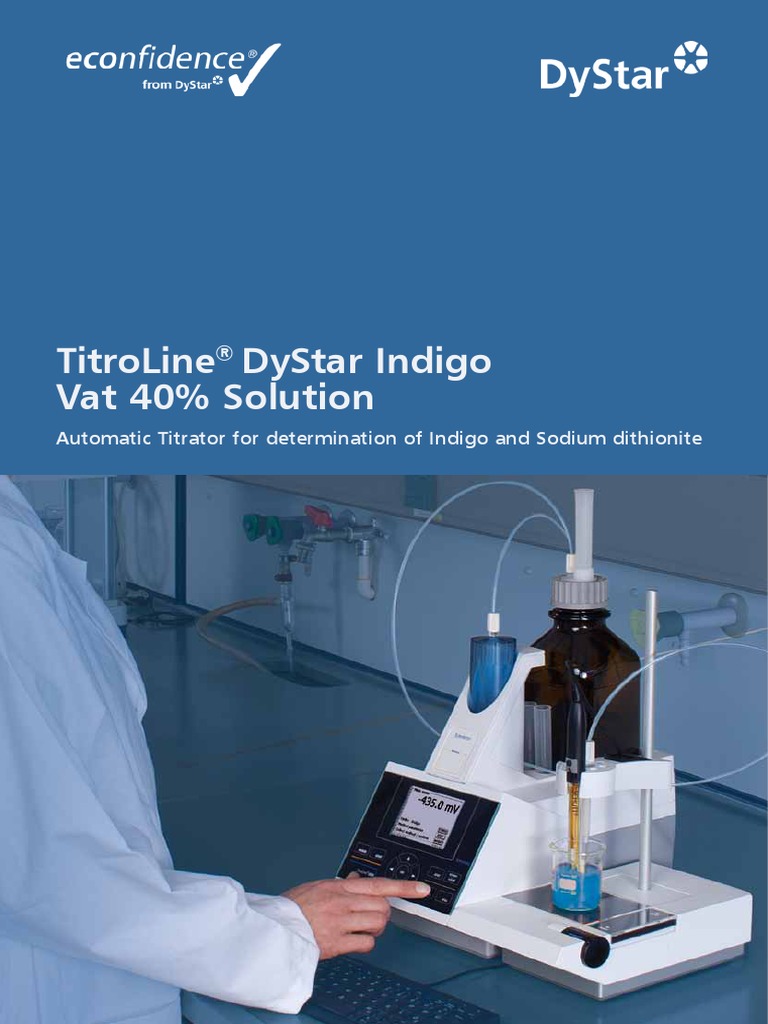Flyer Dystar Indigo | PDF | Titration | Chemistry