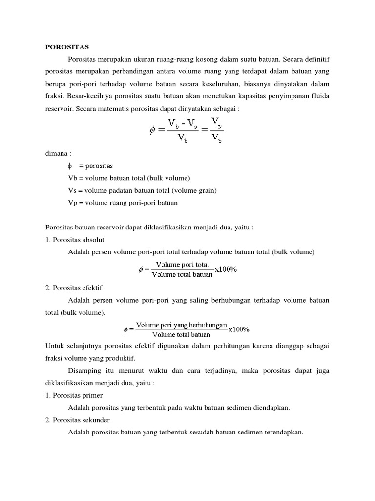 POROSITAS | PDF | Sains & Matematika
