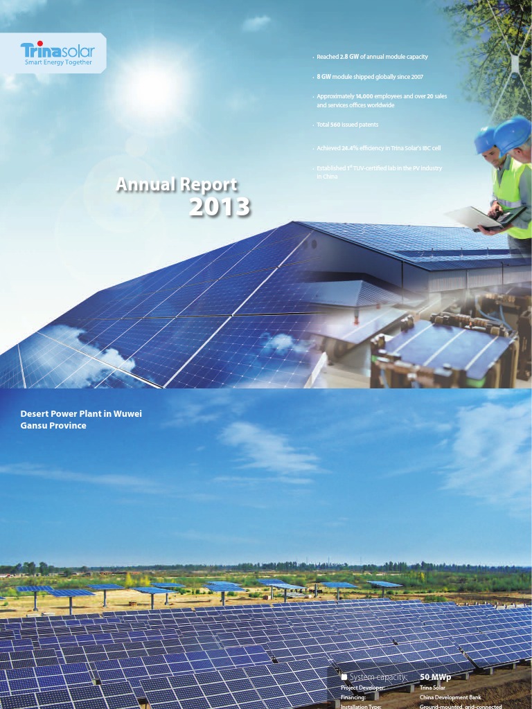 TrinaSolar Annual Report | PDF | Solar Power | American Depositary Receipt