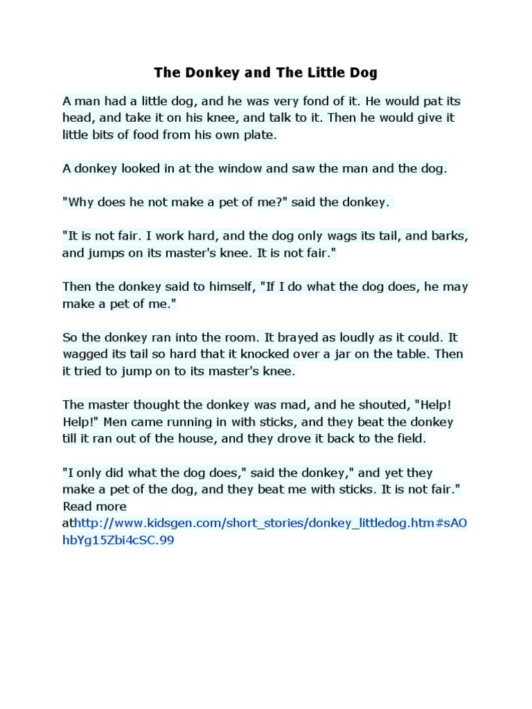 The Donkey's Quest for Affection | PDF | Poetry