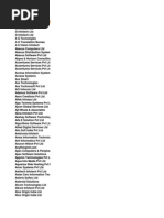 List of Nasscom Members | PDF