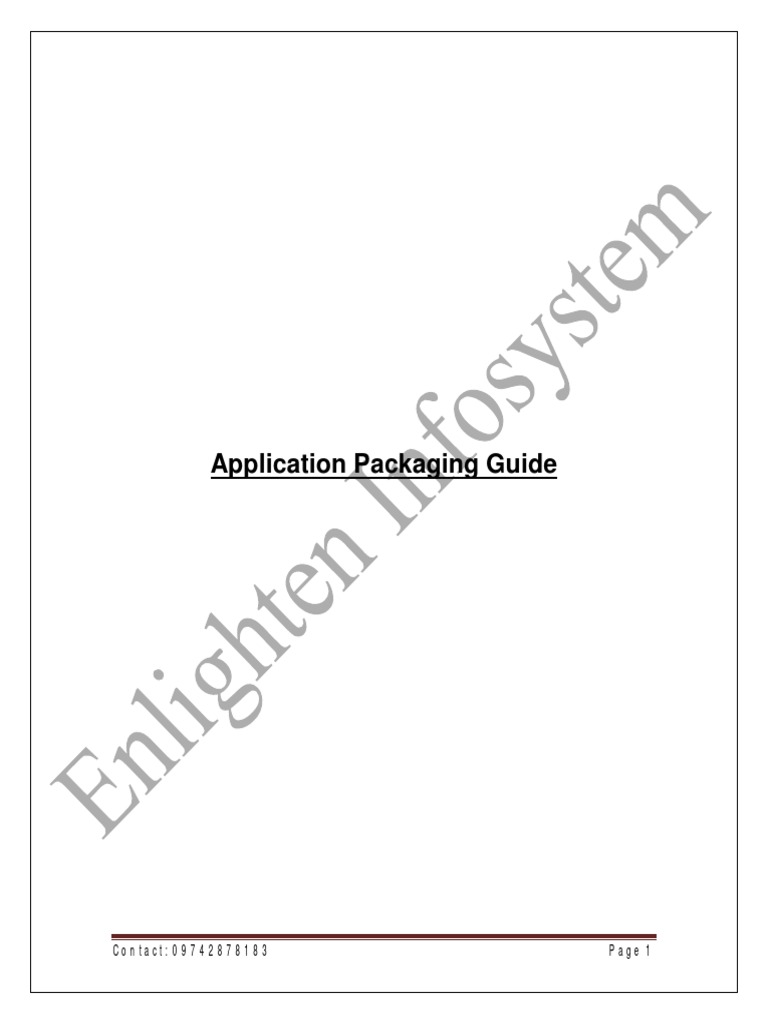 Application Re Packaging Guide | PDF | Windows Registry | Installation ...
