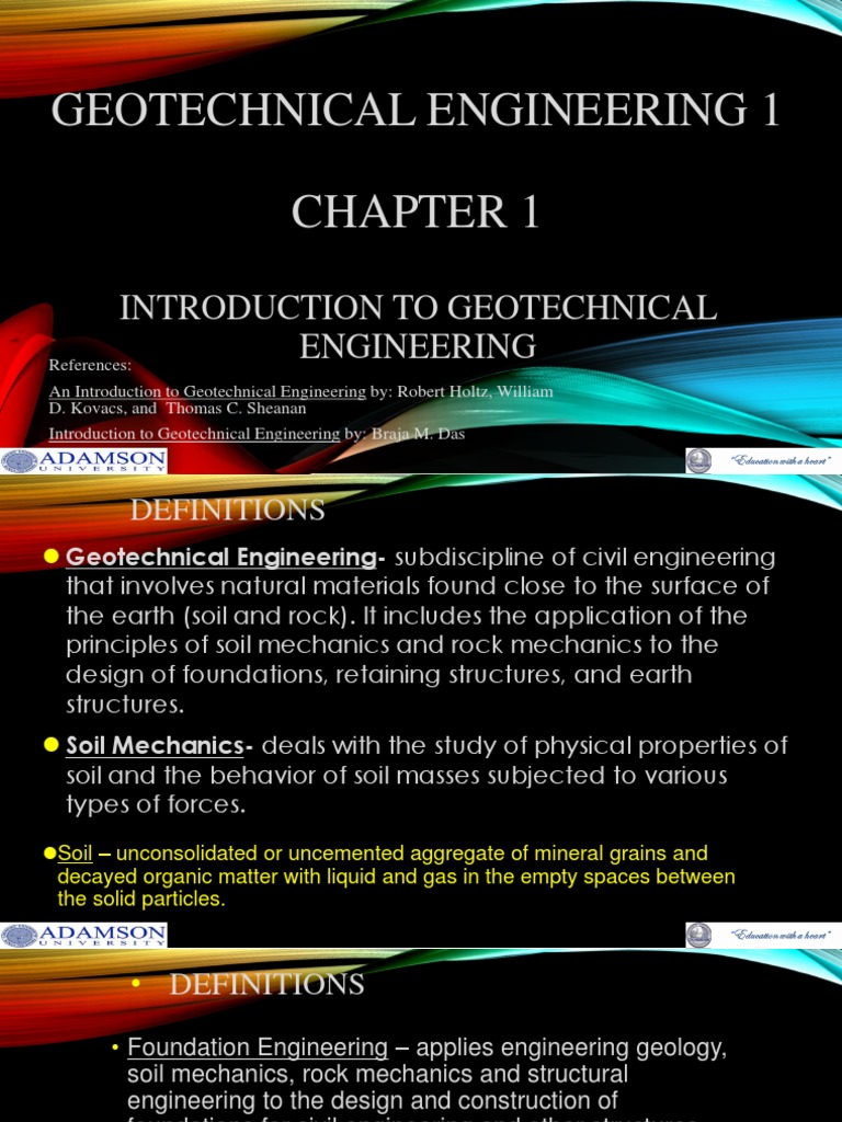 Geotechnical Engineering Lecture 1 | PDF | Geotechnical Engineering ...