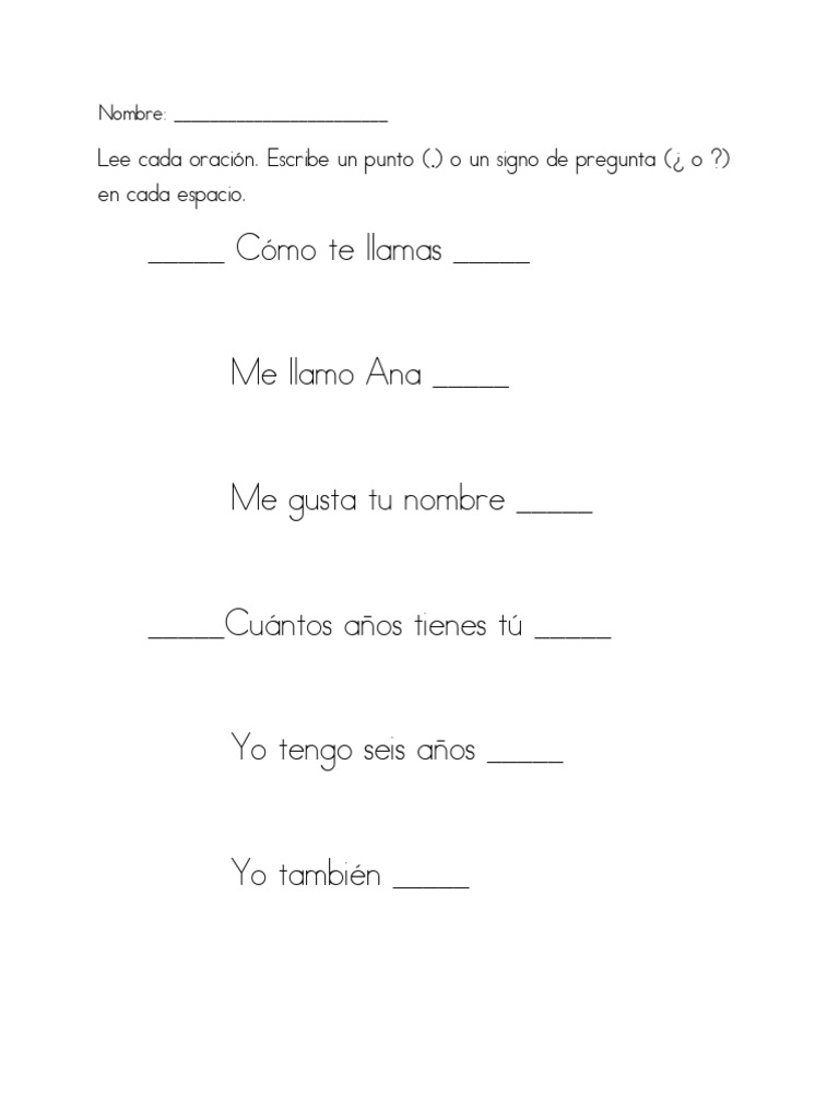 Punctuation Worksheet 2 | PDF
