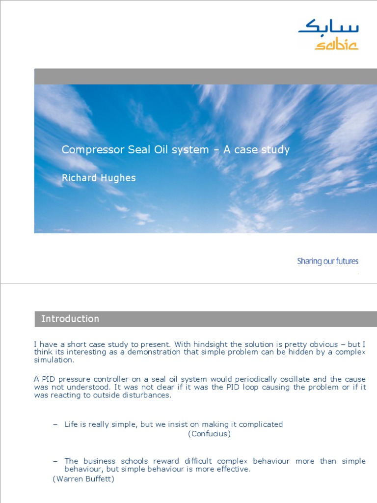 Compressor Seal Oil System - A Case Study | PDF | Simulation | Valve