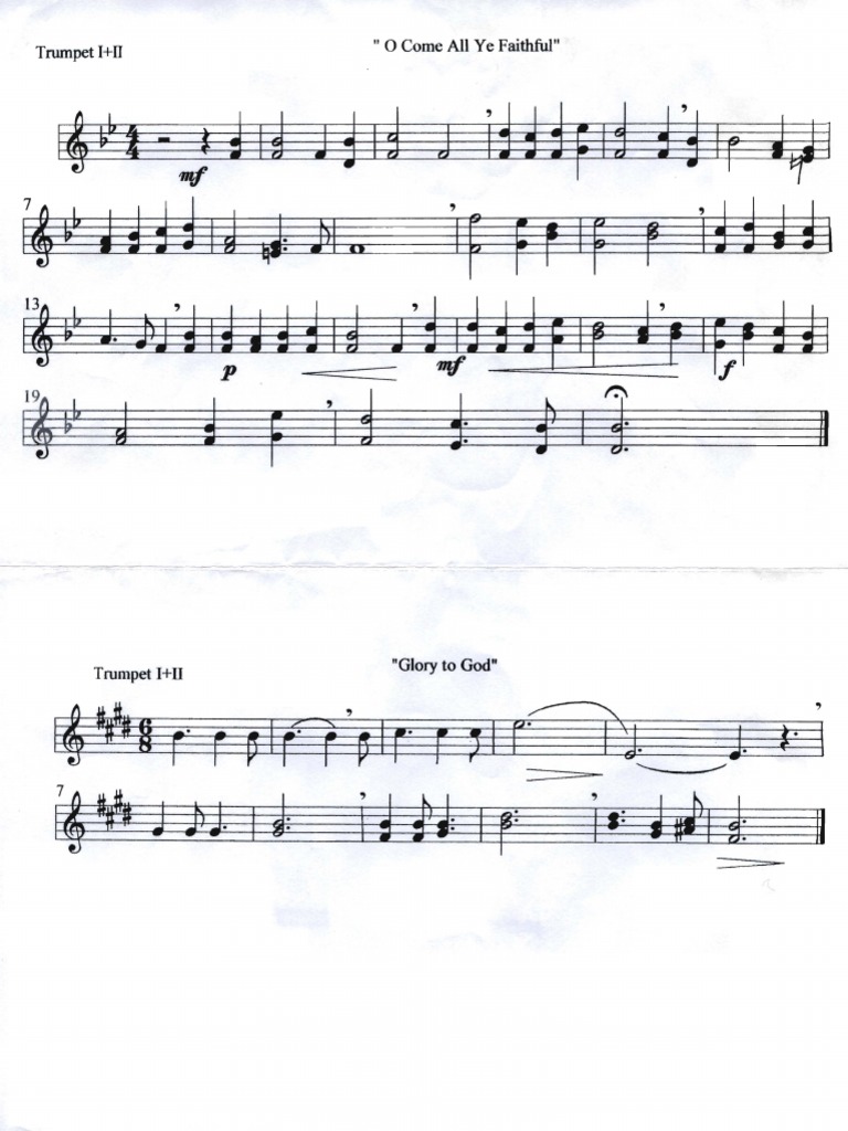 O Come All Ye Faithful | PDF