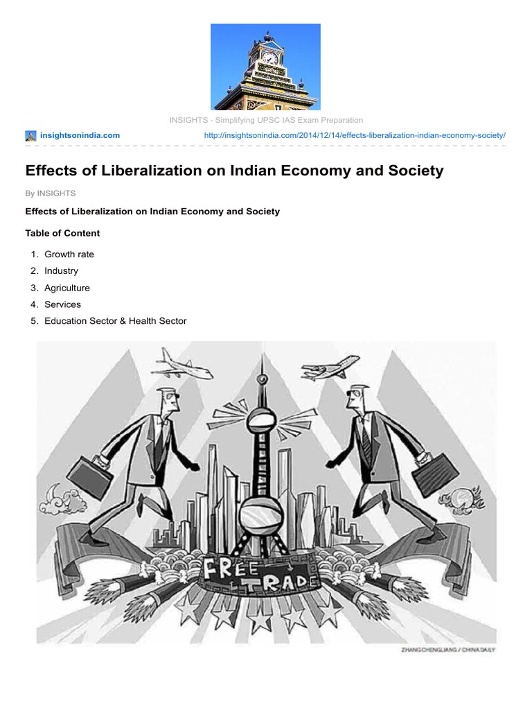 Effects of Liberalization of Indian Economy and Society | PDF | Economy ...