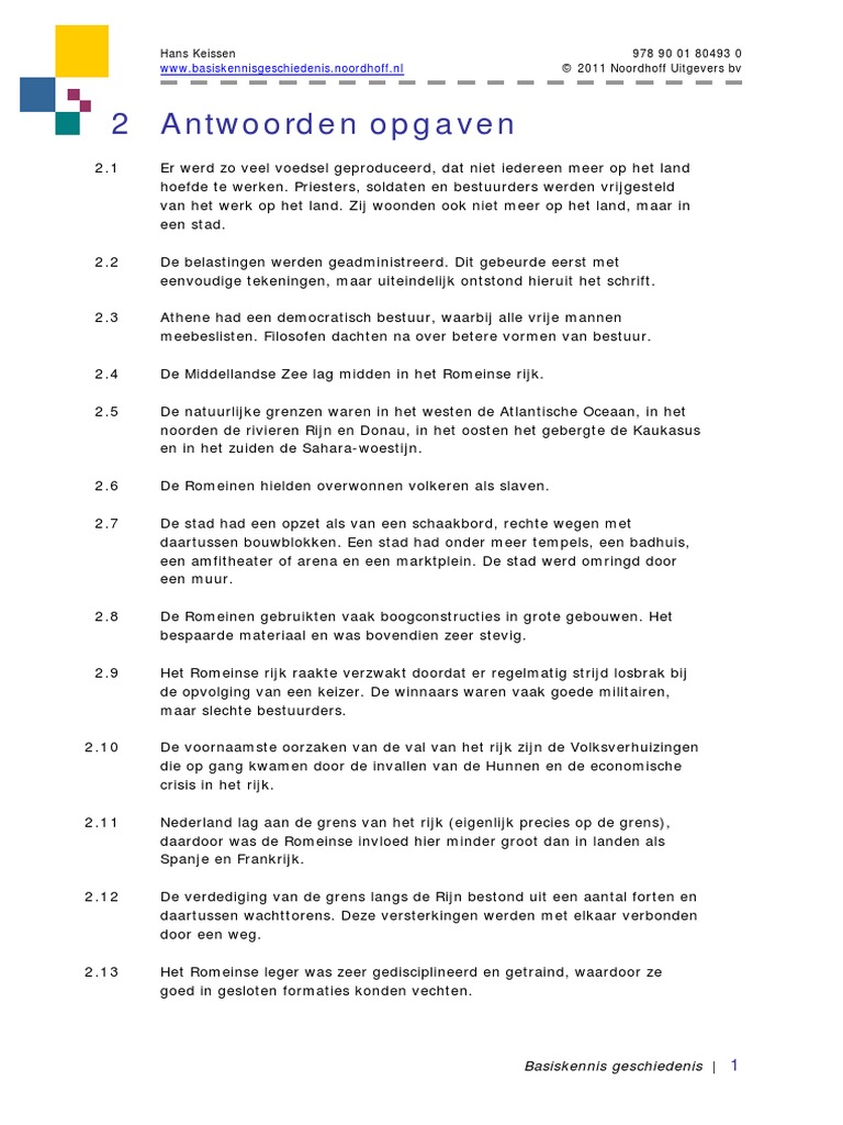 Antw. Opg. H2 Basiskennis Gs | PDF