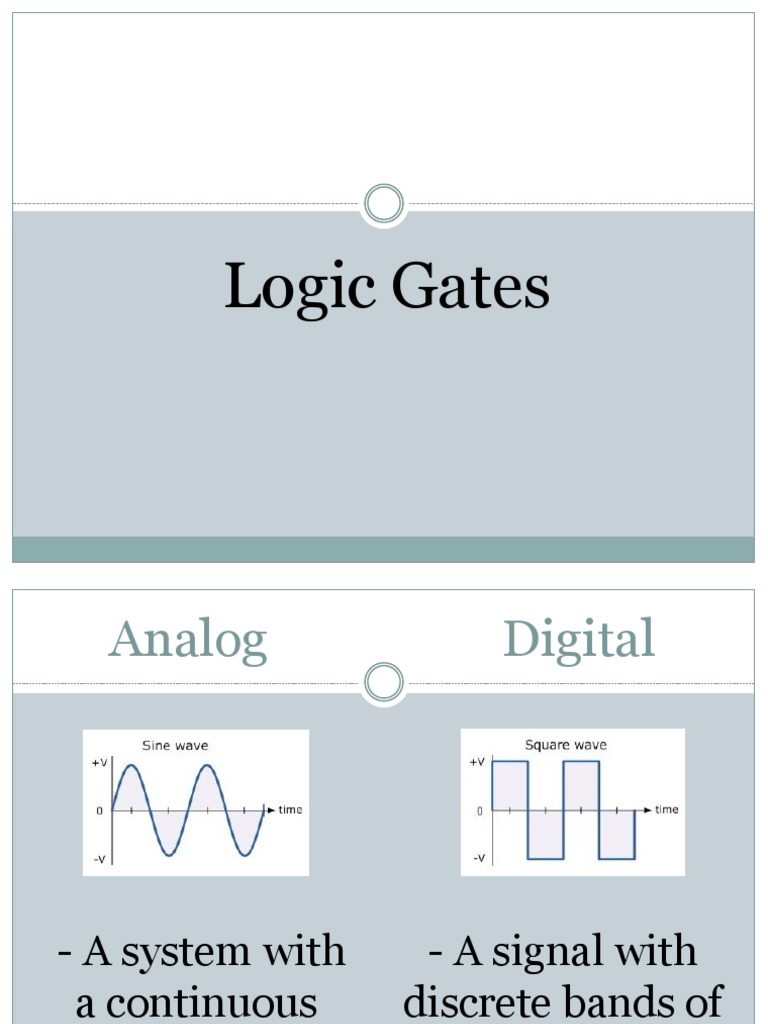 Logic Gates Powerpoint | Logic Gate | Integrated Circuit