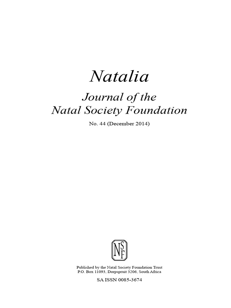 Natalia No 44 (2014) | PDF | Colony Of Natal | World War I