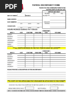 DCF Work Calendar Form CF-ES 3007 | PDF