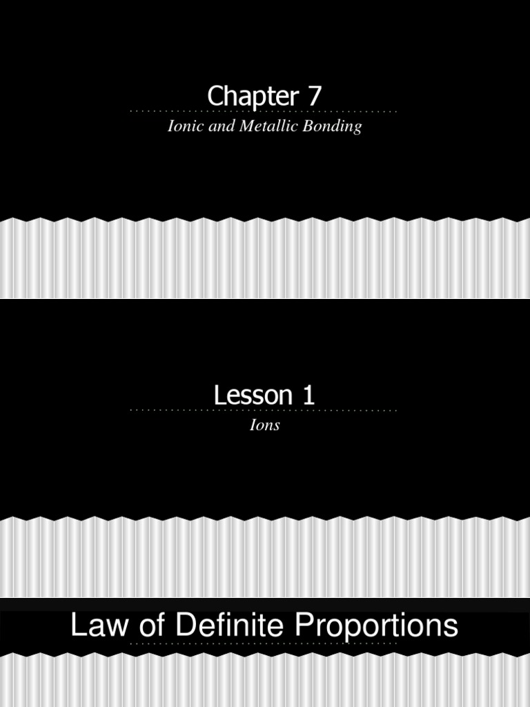 Ionic and Metallic Bonding Basics | PDF | Ion | Ionic Bonding