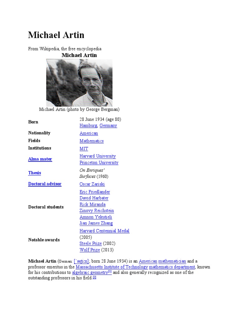 Michael Artin | PDF